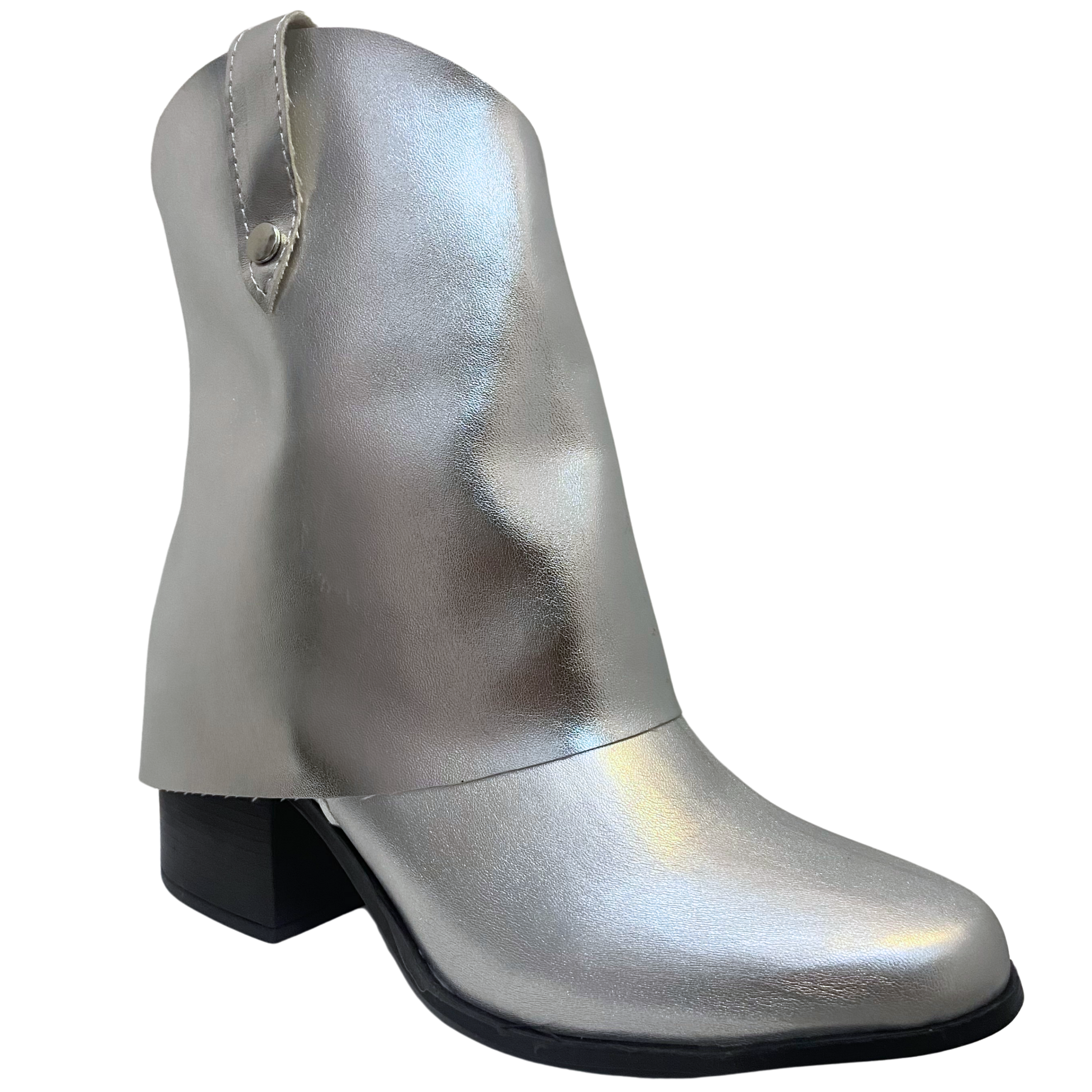 Botas cowboy plateadas 2 en 1 blest - Feeling | Zapatos en tendencia